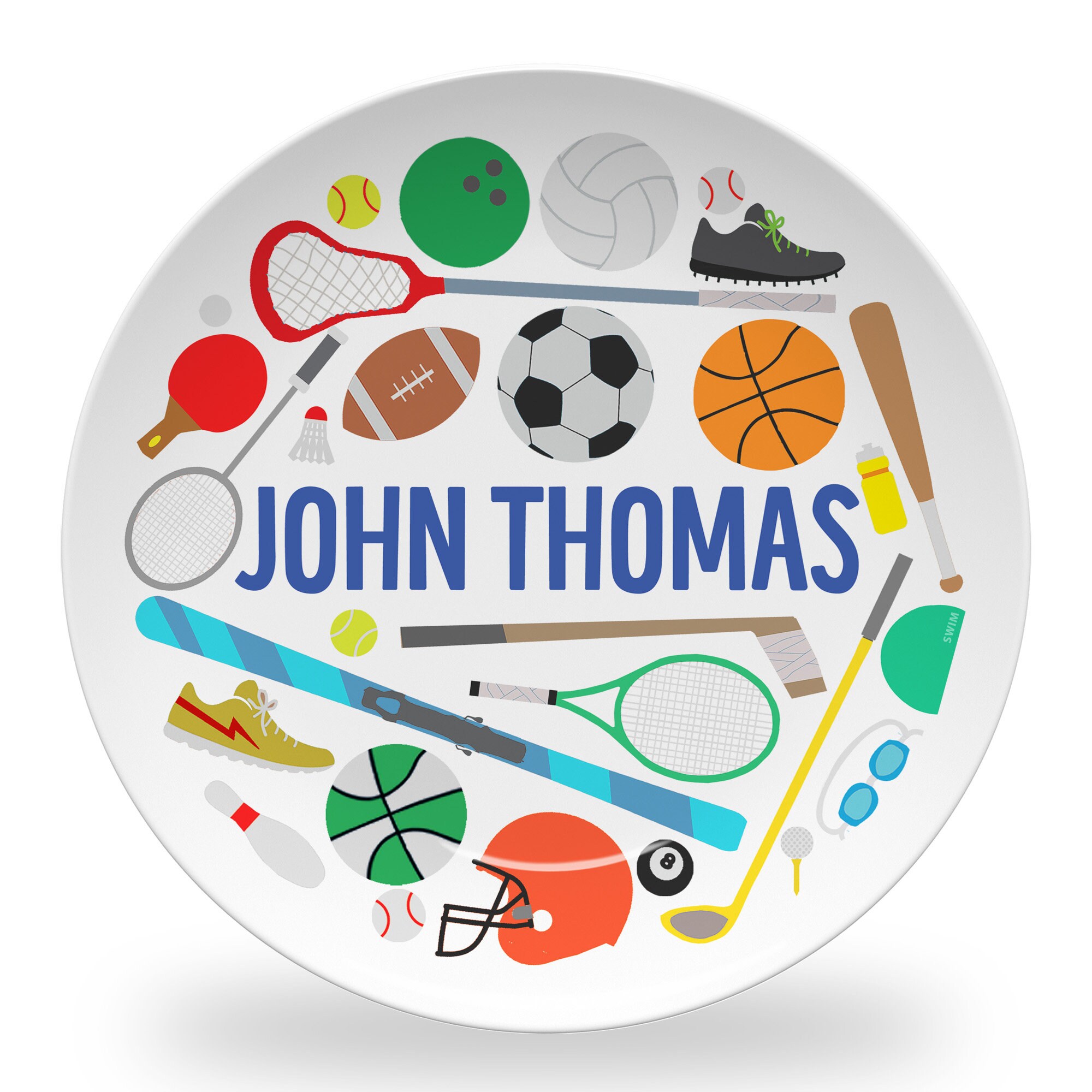 Personalized Sports Plate for Boys and Girls Basketball | Etsy