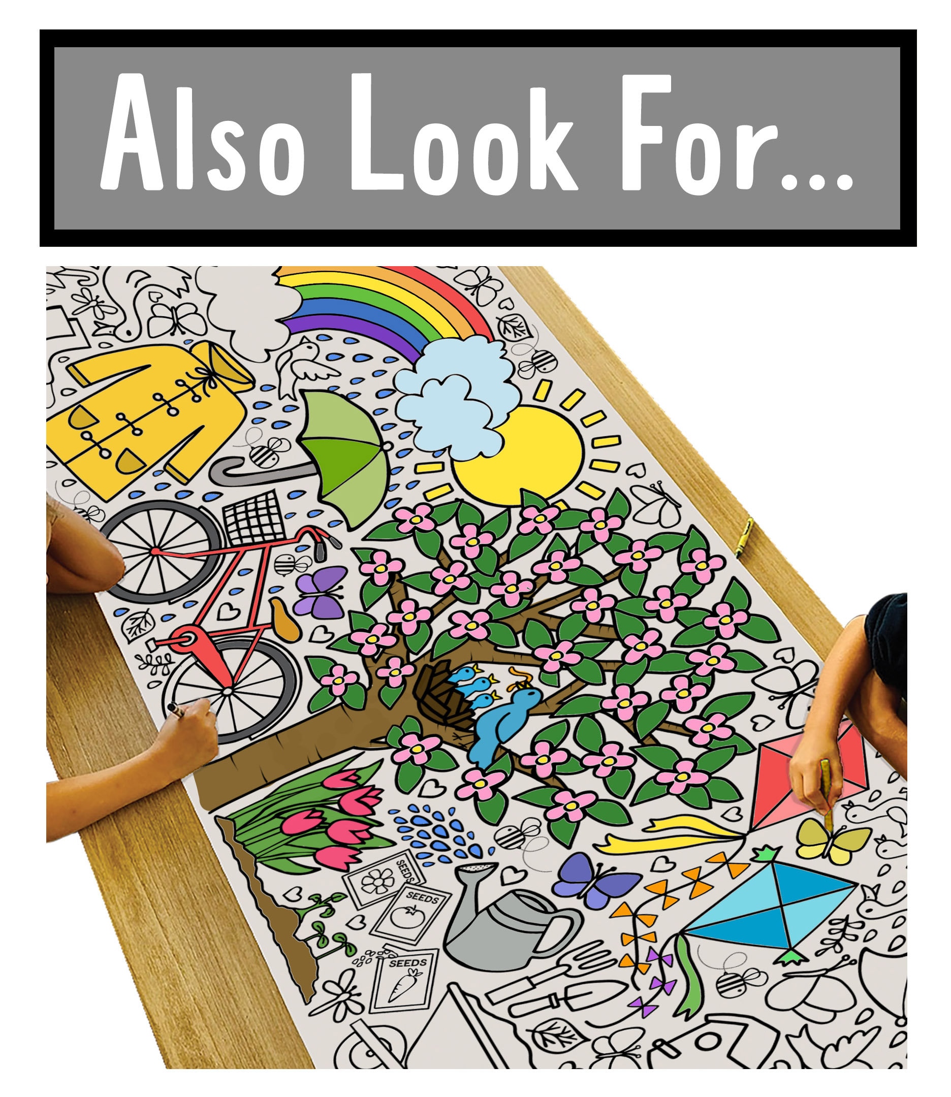 GIANT Farm Animals Coloring Poster or Table Cover Paper - Etsy