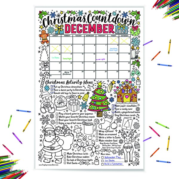 Advent Coloring Book - Etsy