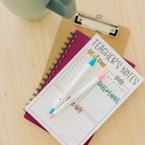 Teacher Appreciation Notepads : 50 Page Teacher Agenda - Etsy