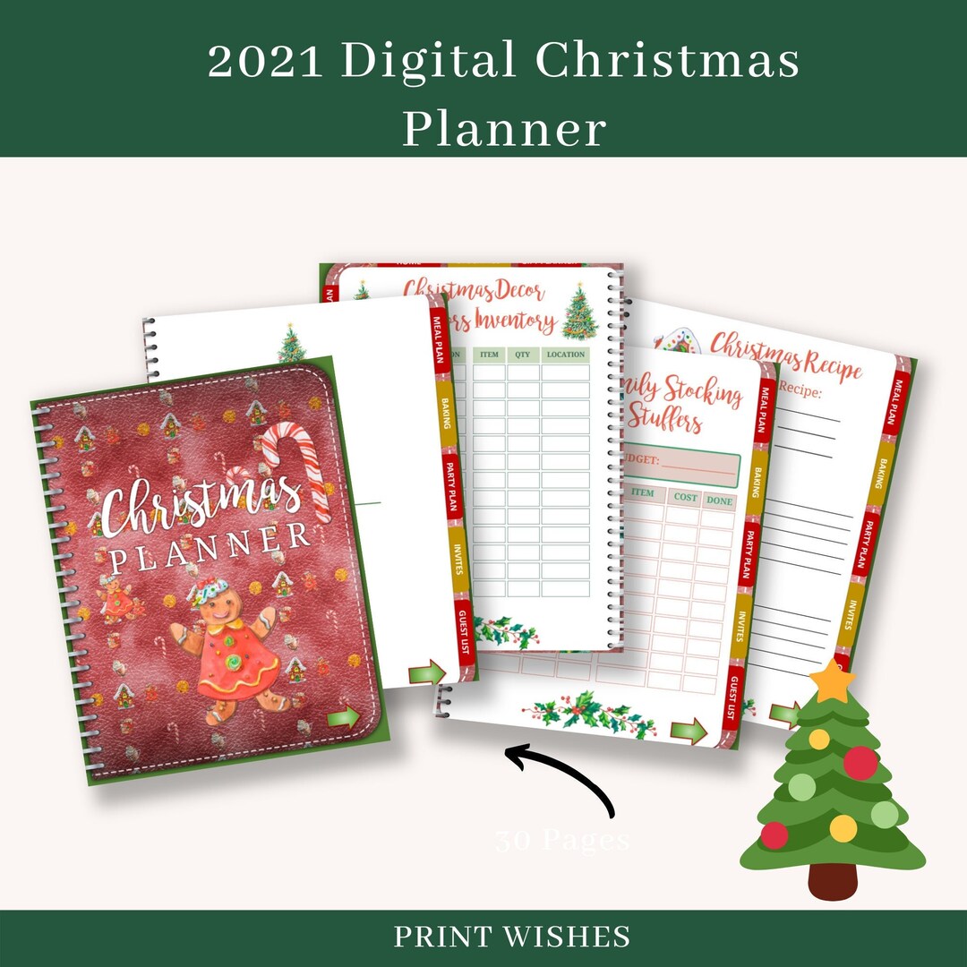 Christmas Planner Digital Goodnotes Digital Planner Holiday Planner ...