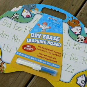 Learning Board & Marker - Alphabet Write ABC Penmanship Children - Etsy