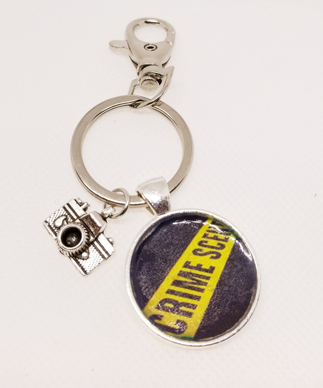 Crime Scene Tape Keychain - Etsy