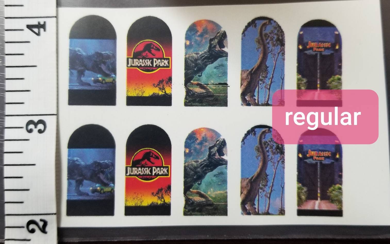 Jurassic Park inspired nails | Etsy