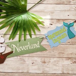 Neverland Signs Banner Party Supplies Birthday Baby Shower Decor Back ...