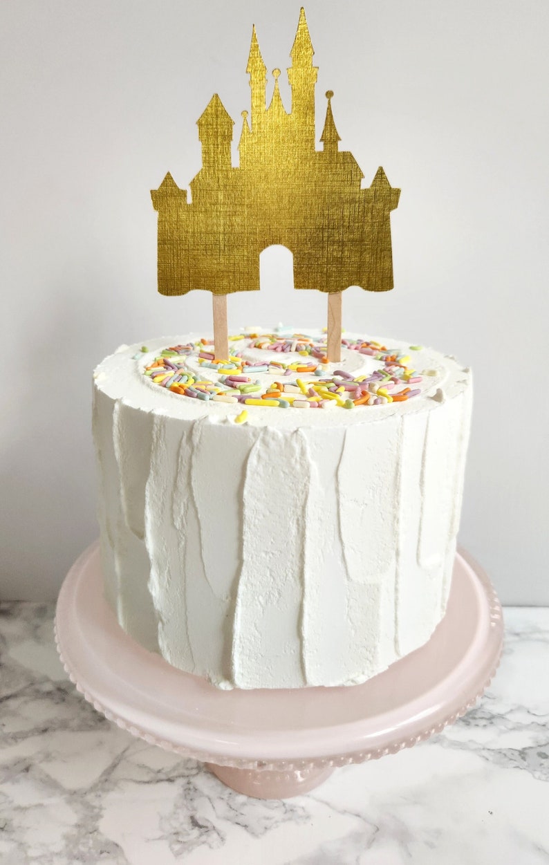 Disney Castle Cake Topper - Party Decor Supplies Birthday Baby Shower ...
