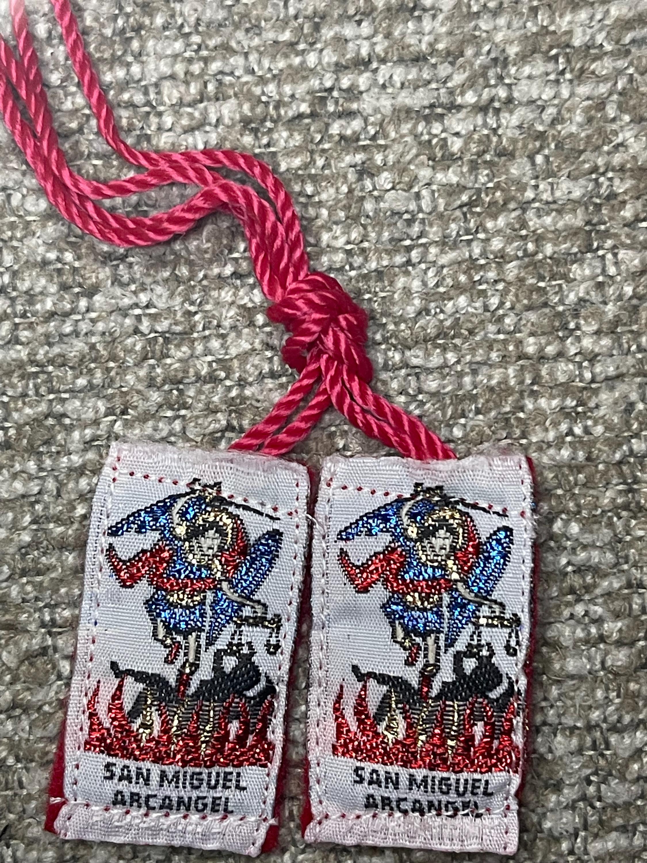 Scapular Escapulario San Miguel Arcangel - Escapulario Red * Free ...