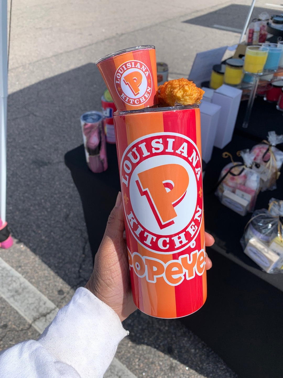 20oz Popeyes Chicken Tumbler With Topper/ Summer Tumbler With 3D Lid ...