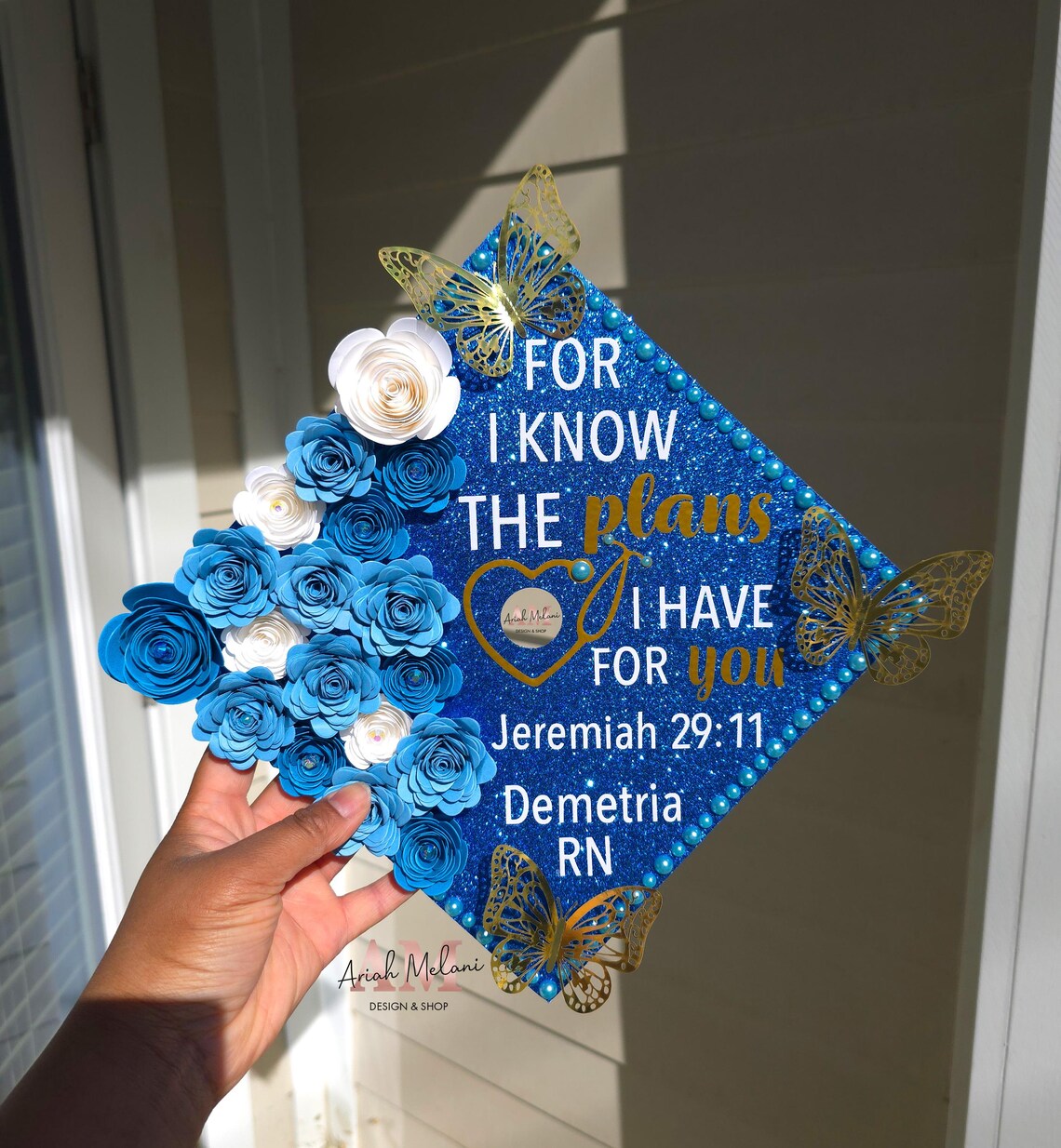 For I Know the Plans I Have for You Grad Cap Topper/ Custom Grad Cap ...
