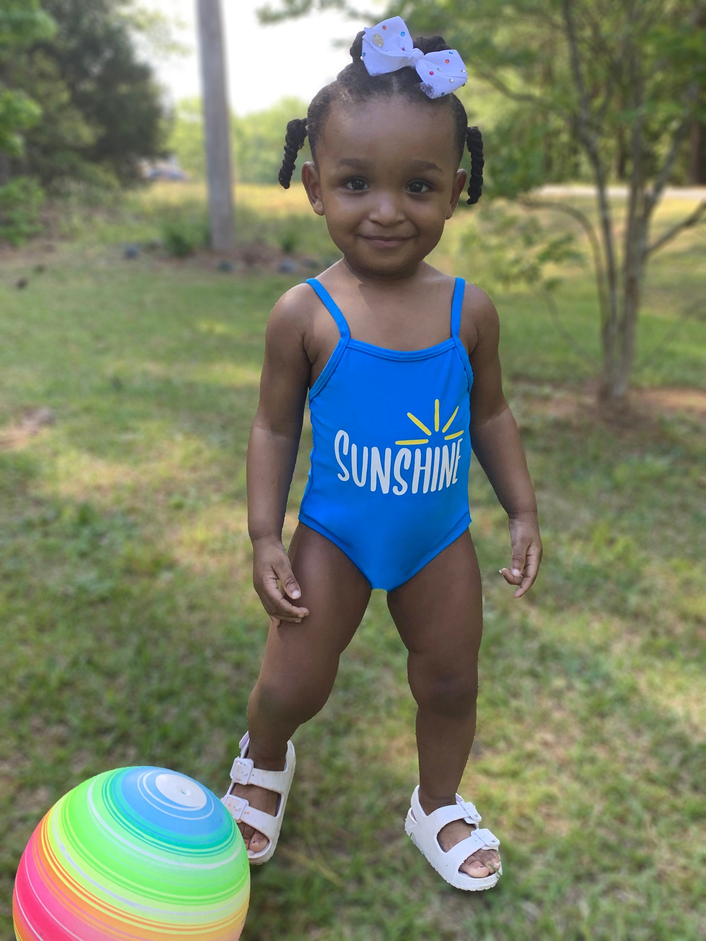Sunshine Infant Toddler One Piece Swimwear/ Toddler Summer - Etsy UK