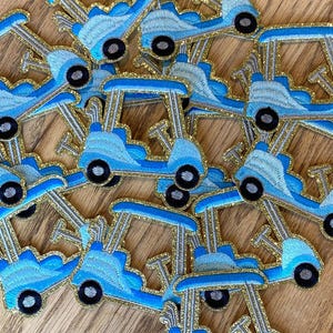 Golf Cart Hat Patch, 3.5” X 3” Embroidery Patch, Trucker Hat Patch ...