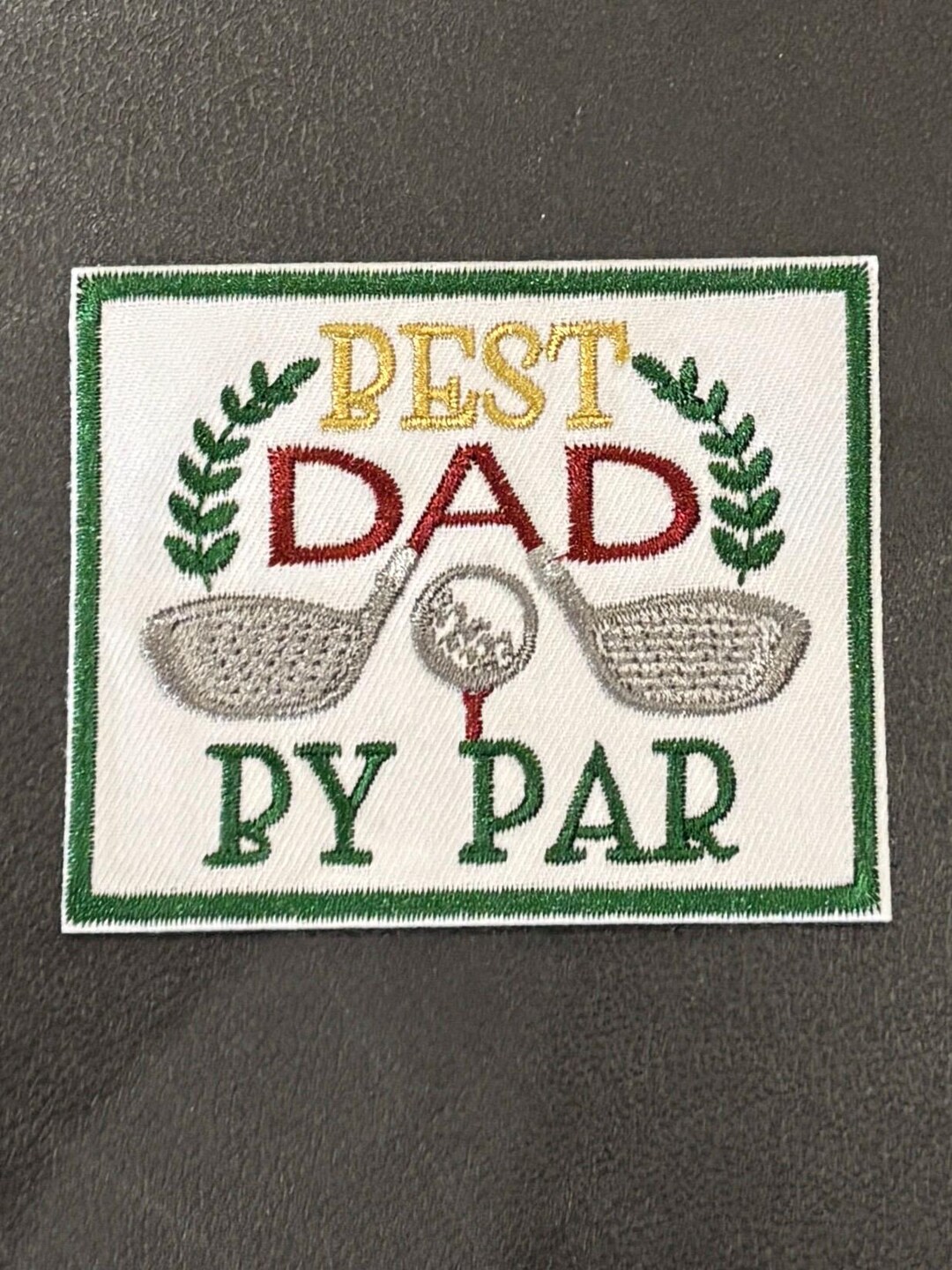 Best Dad by Par Embroidered Patch, Golf Hat Patch - Etsy