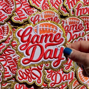 Game Day Hat Patch 3.34" X 3.74", Embroidery Patch, Trucker Hat Patch ...