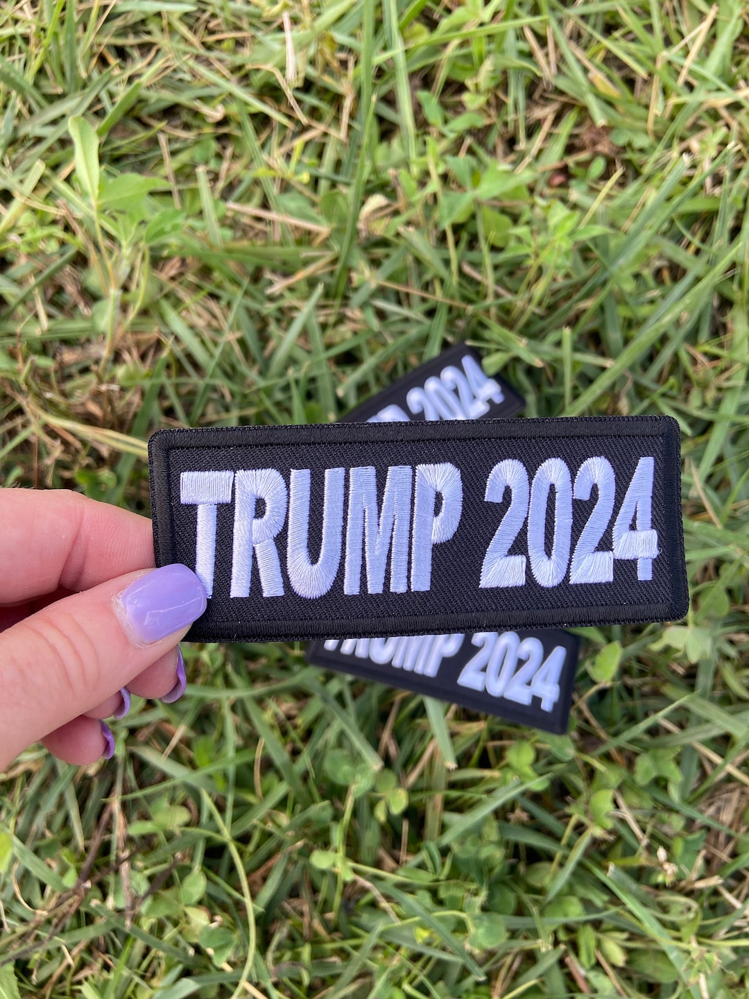 Trump 2024 Hat Patch 4 X 1.5 , Embroidery Patch, Trucker Hat Patch ...