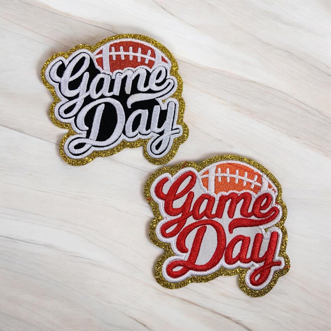 Game Day Hat Patch 3.34" X 3.74", Embroidery Patch, Trucker Hat Patch ...