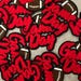 Red Game Day Hat Patch 4.13"x4.13", Chenille Patch, Trucker Hat Patch ...