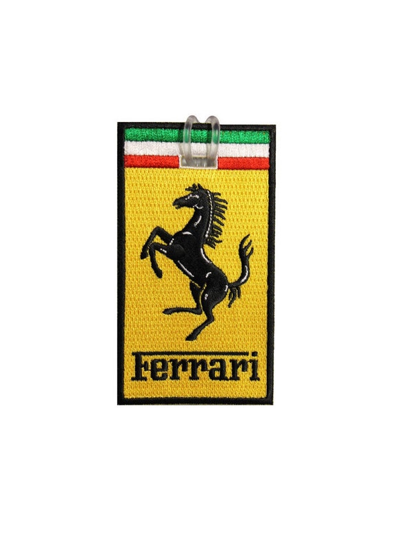 Ferrari Logo Embroidered Luggage Tag NEVER BREAKS | Etsy