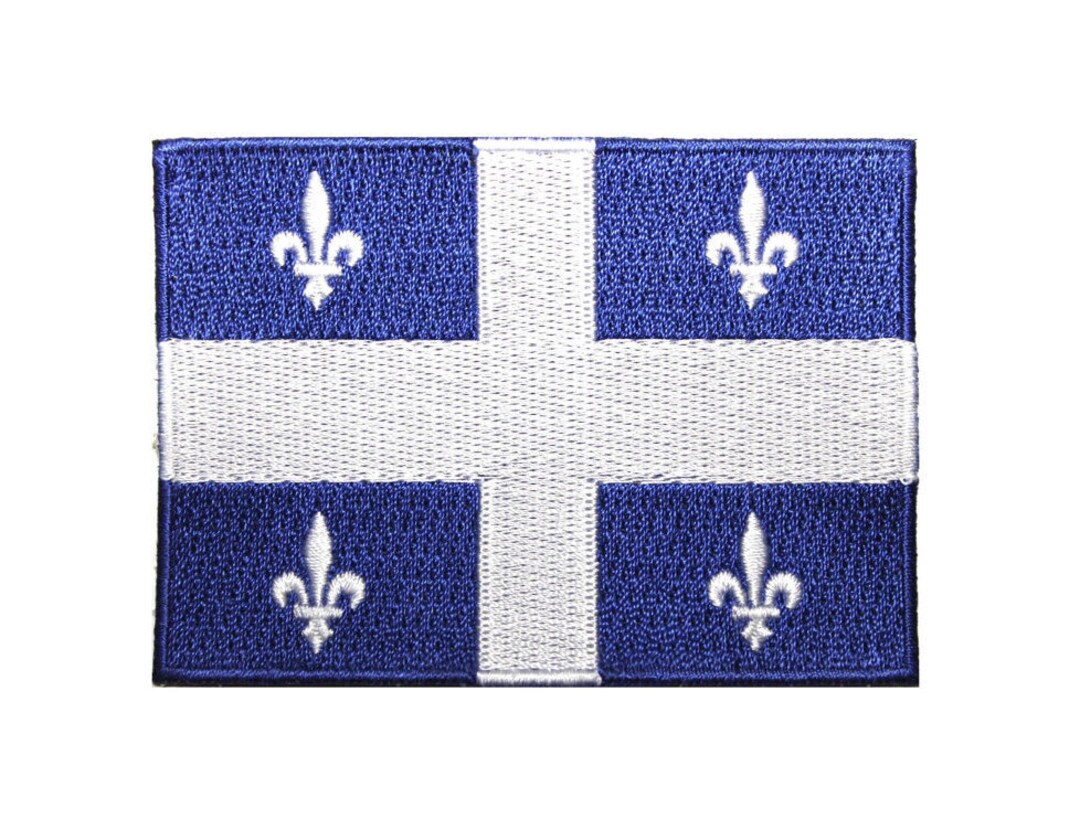 Quebec Flag Embroidered Patch Sew on 2.5x3.5 - Etsy Canada