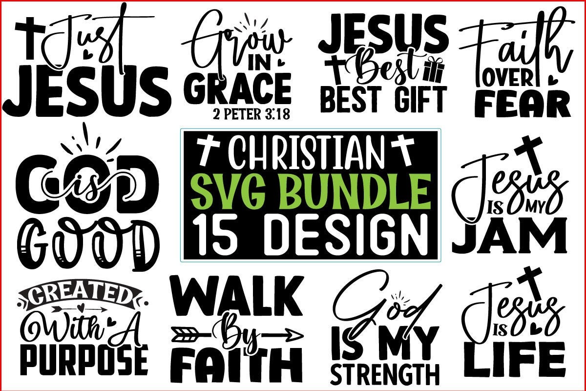 Christian Bundle SVG, Scripture Bundle, Instant Download, Bible Verse ...