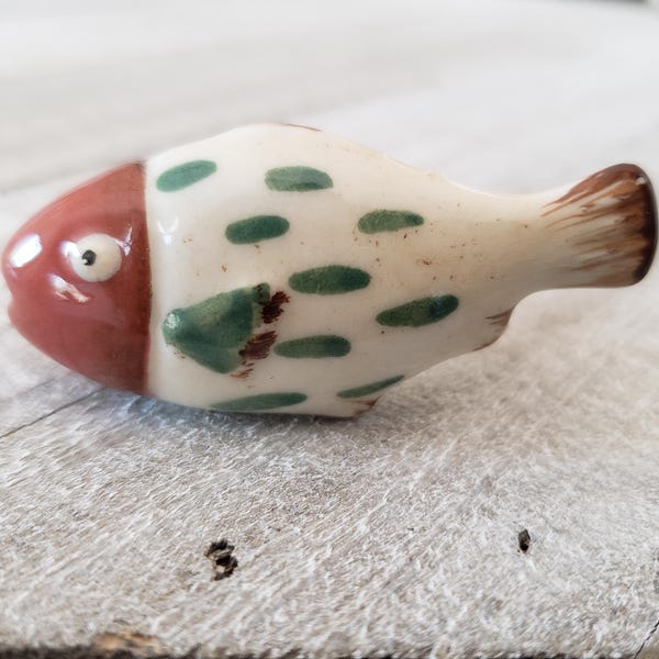 Ceramic Knob Fish - Etsy