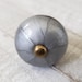 Silver Knobs, Round Fancy Handles, Circle Gray Iridescent Swirl Vintage ...