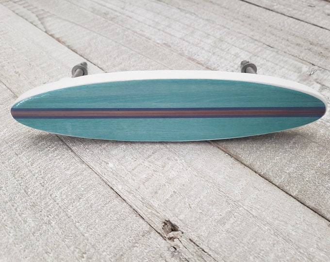 Surf Board Drawer Pulls, Nautical Handles, Blue Ocean Dresser Pulls ...