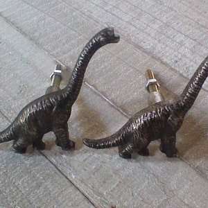 Dinosaur Drawer Knobs Dinosaur Decor Handles Brontosaurus | Etsy