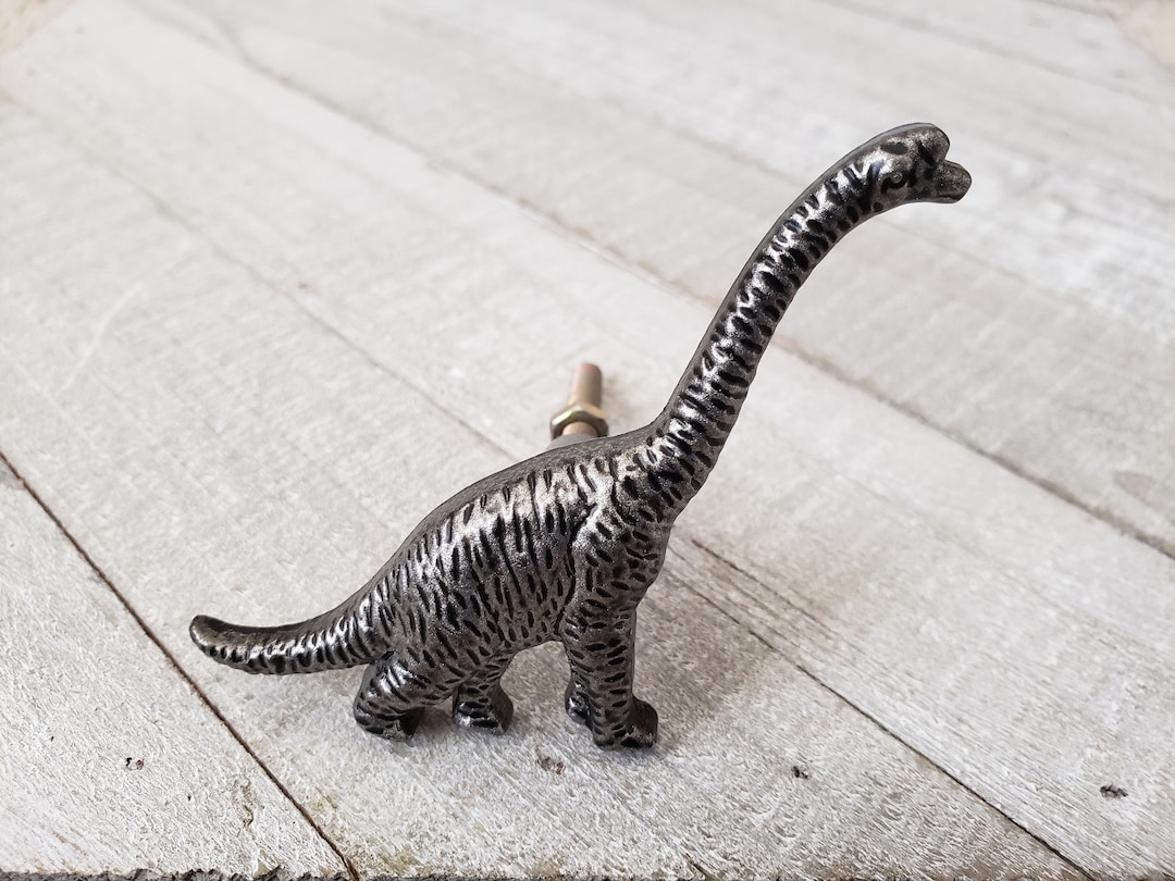 Dinosaur Drawer Knobs, Dinosaur Decor Handles, Brontosaurus Dresser ...
