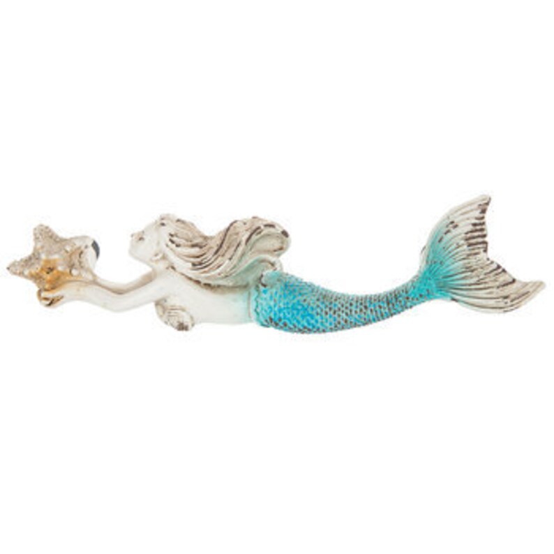 Mermaid Drawer Pulls Nautical Handles Ocean Dresser Drawer - Etsy