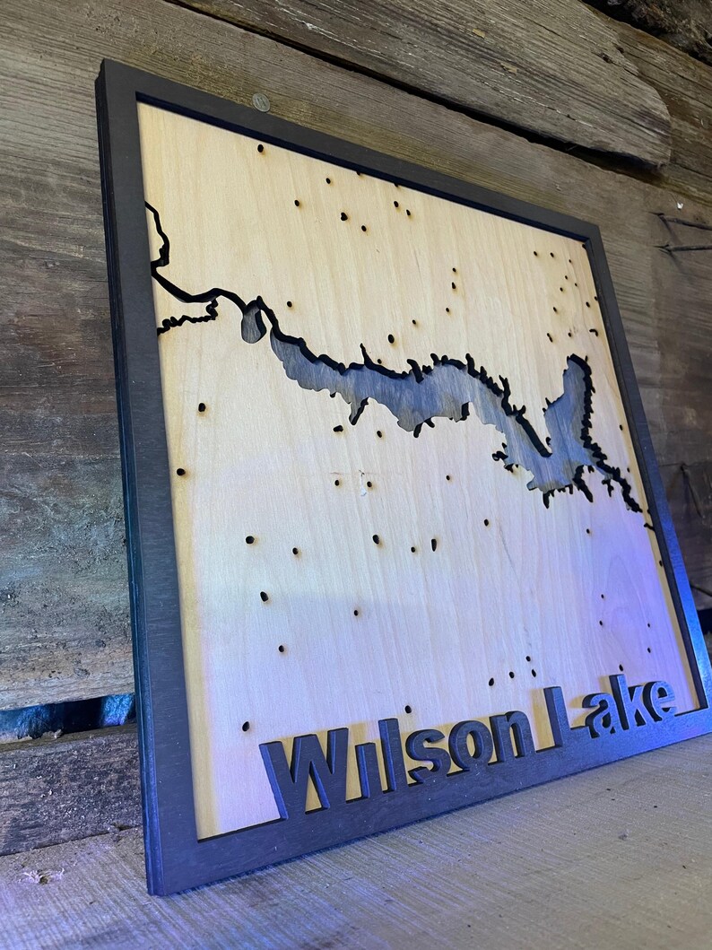 Wilson Lake Map - Etsy