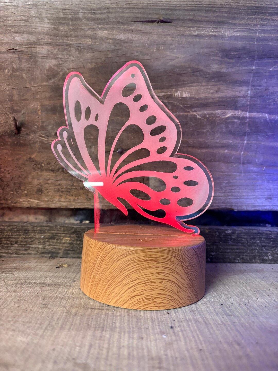 Butterfly LED Acrylic Sign - Etsy
