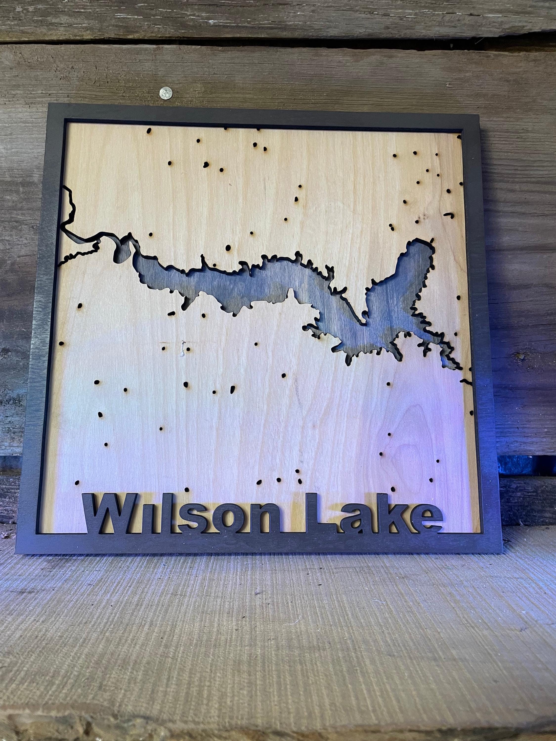 Wilson Lake Map - Etsy