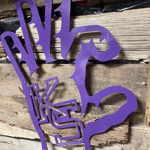 Wildcat Hand Sign With Baseball Logo Metal Sign Official Affinity ...