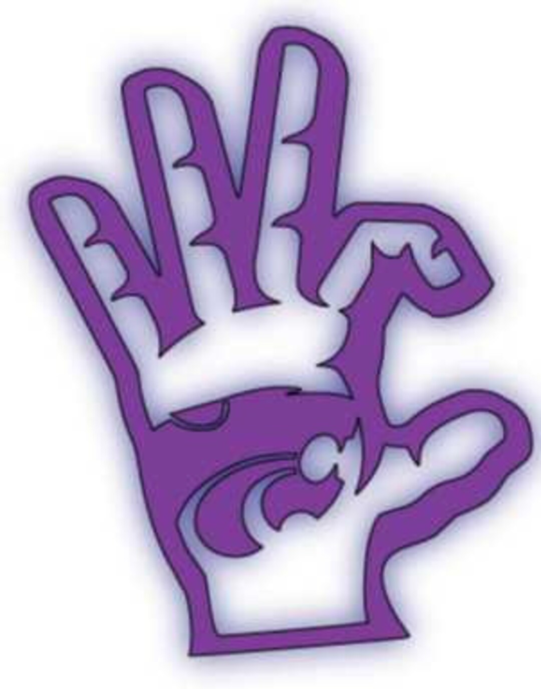 Wildcat Hand Sign With EMAW LED Sign - Etsy