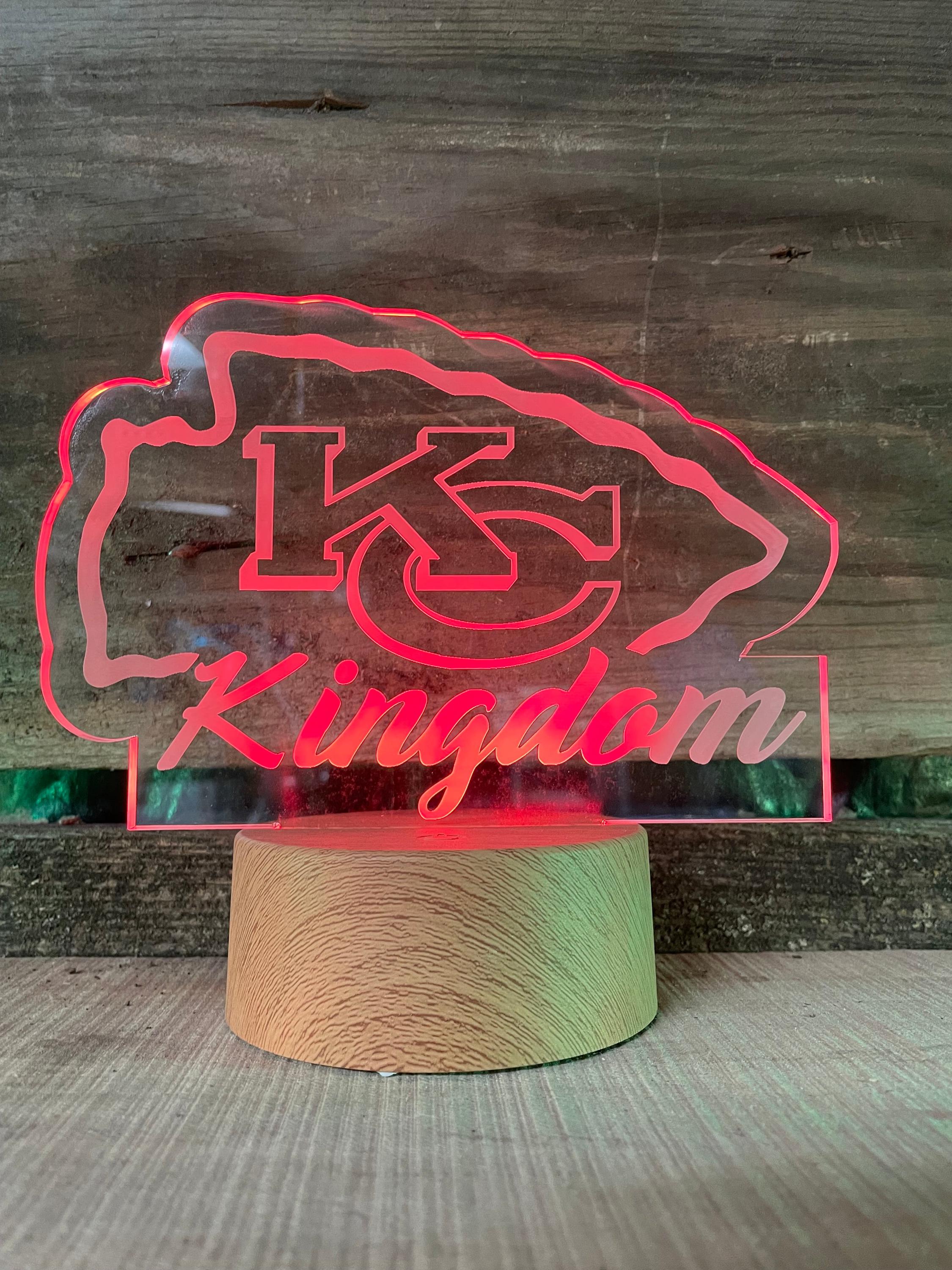 Chiefs LED Light up Acrylic Light - Etsy