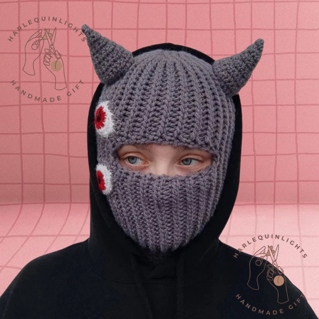 Balaclava Cap Monster Ears Ski Mask, Men Women's Cap Warm Winter Hats ...