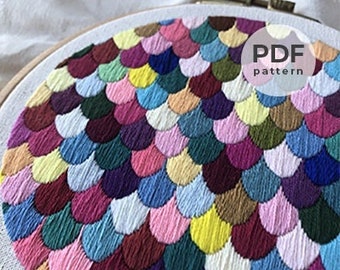 Rhombus Geometric Embroidery Pattern | Etsy Canada