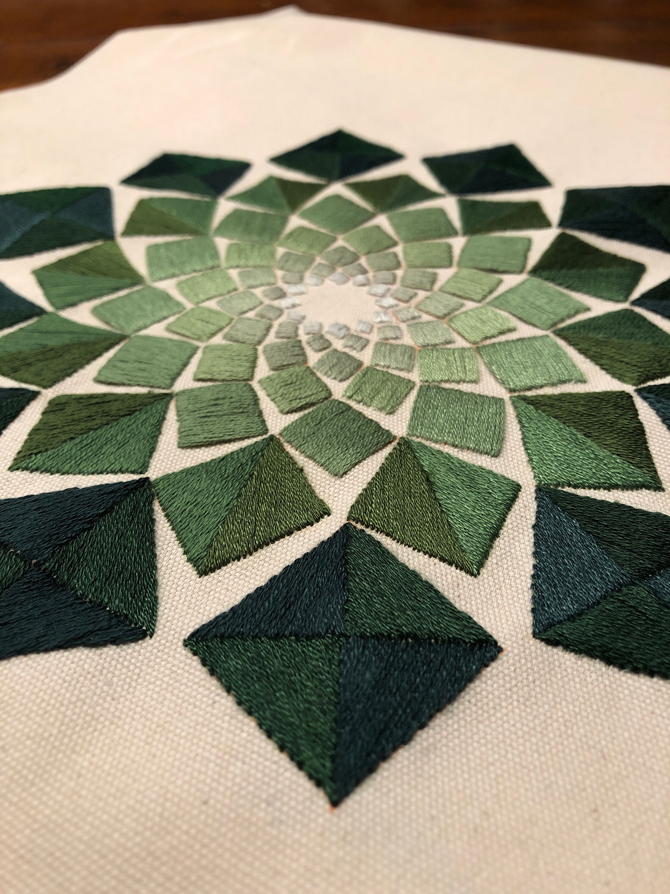 Square 2 Geometric Embroidery Pattern - Etsy