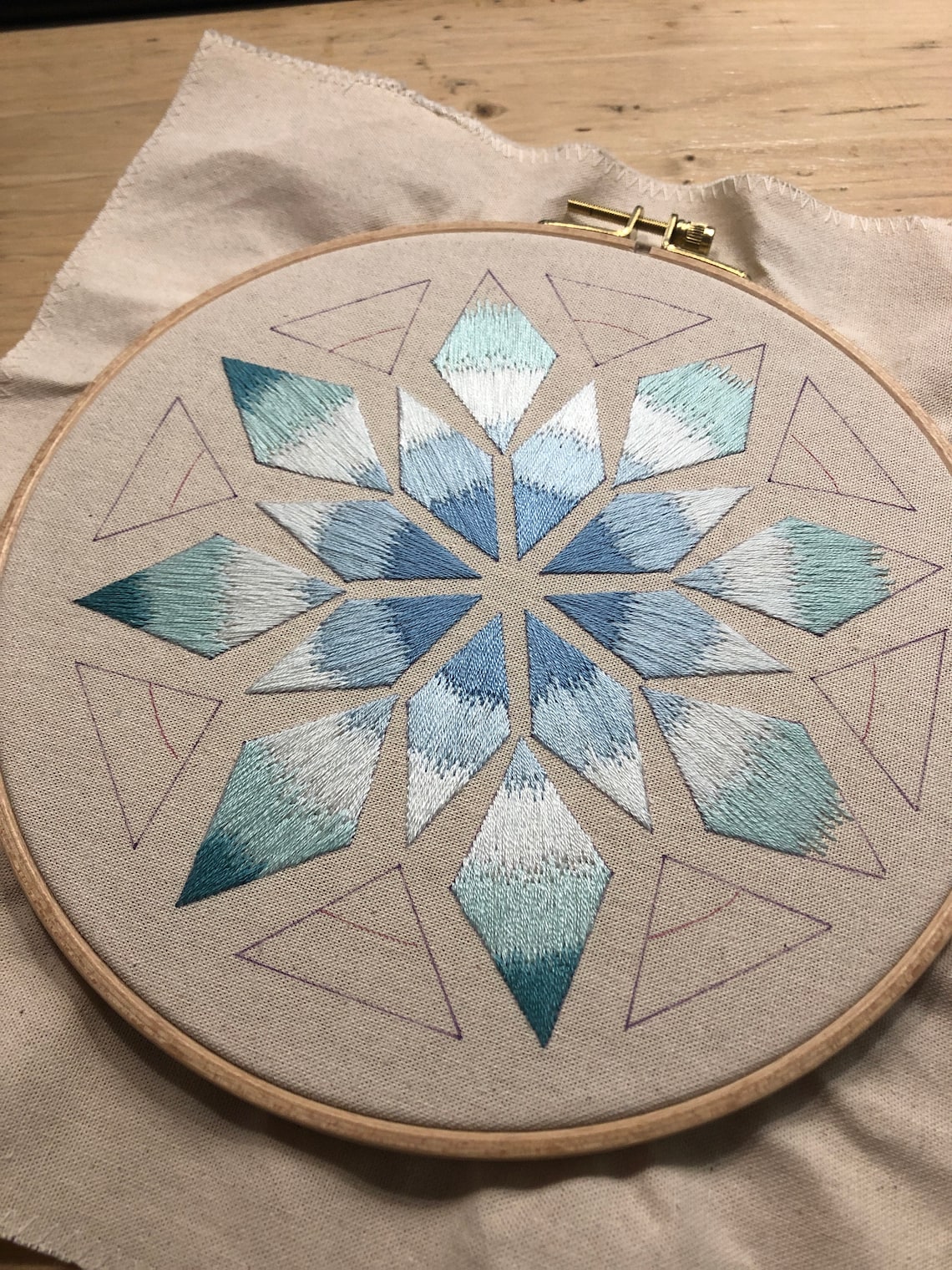 Mosaic Embroidery Pattern - Etsy