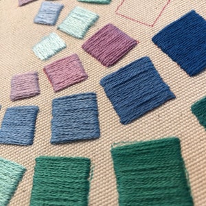 Square Embroidery Pattern - Etsy