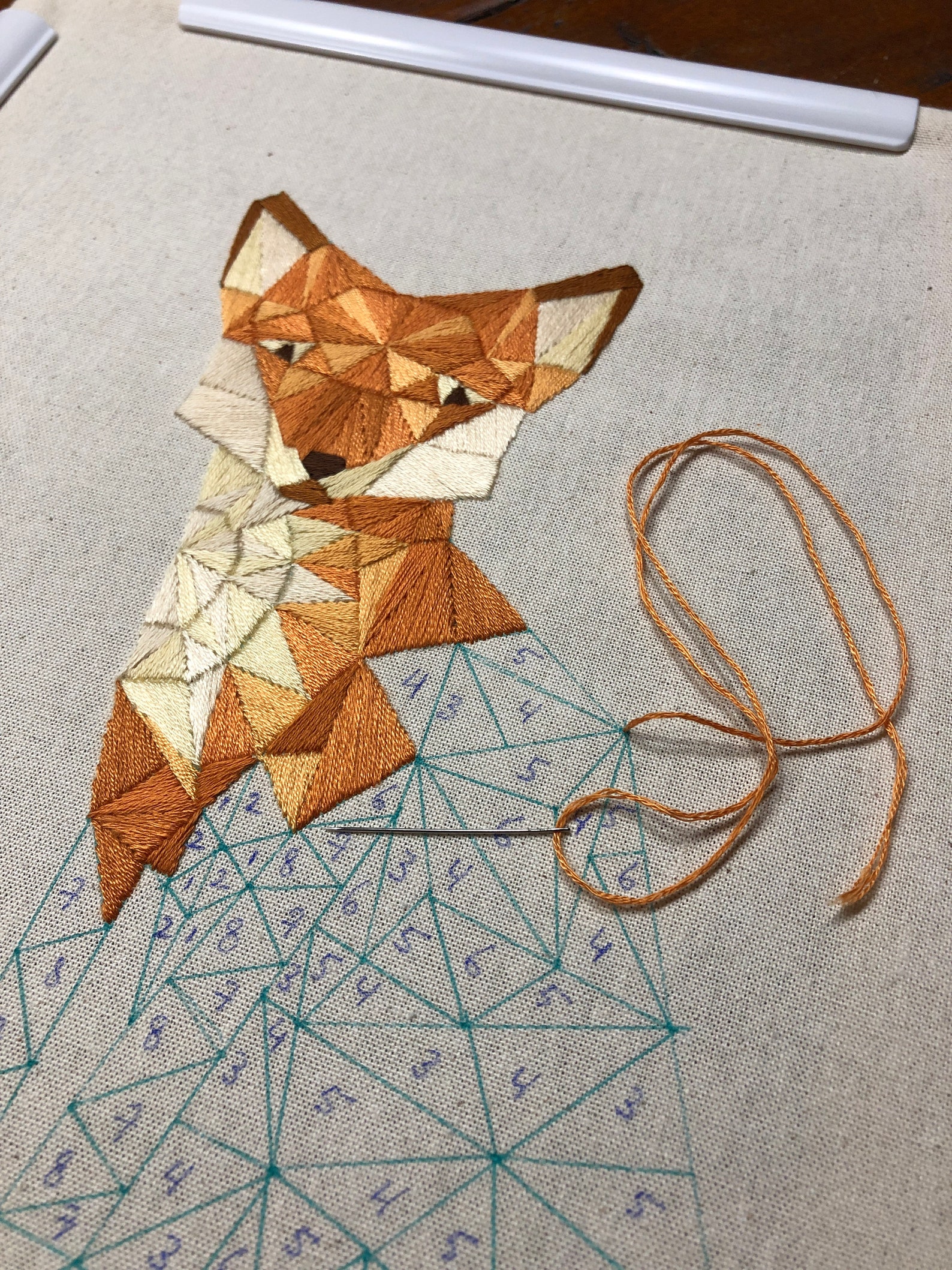 Fox Embroidery Pattern - Etsy