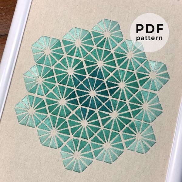 Geometric Embroidery - Etsy