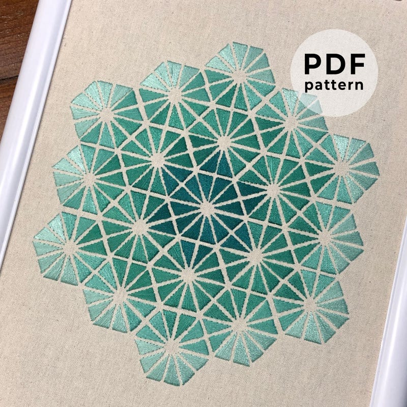 Geometric Embroidery - Etsy