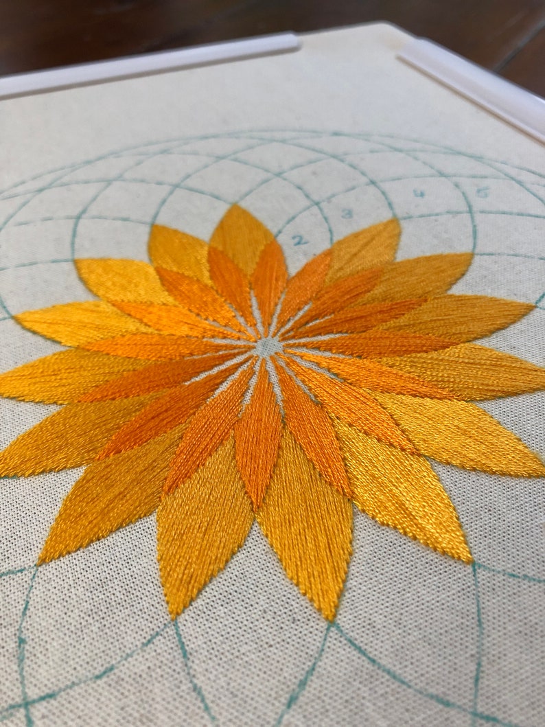 Circle Embroidery Pattern - Etsy