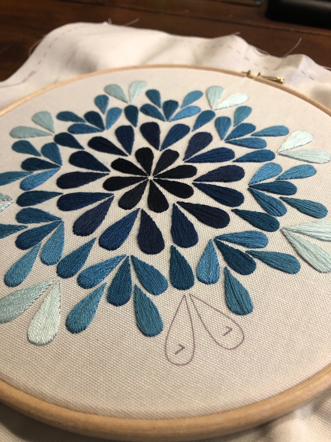 Drop Embroidery Pattern - Etsy