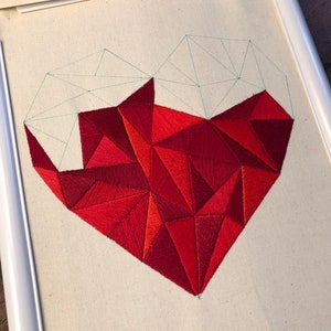 Embroidery Pattern: Heart (digital Download) - Etsy