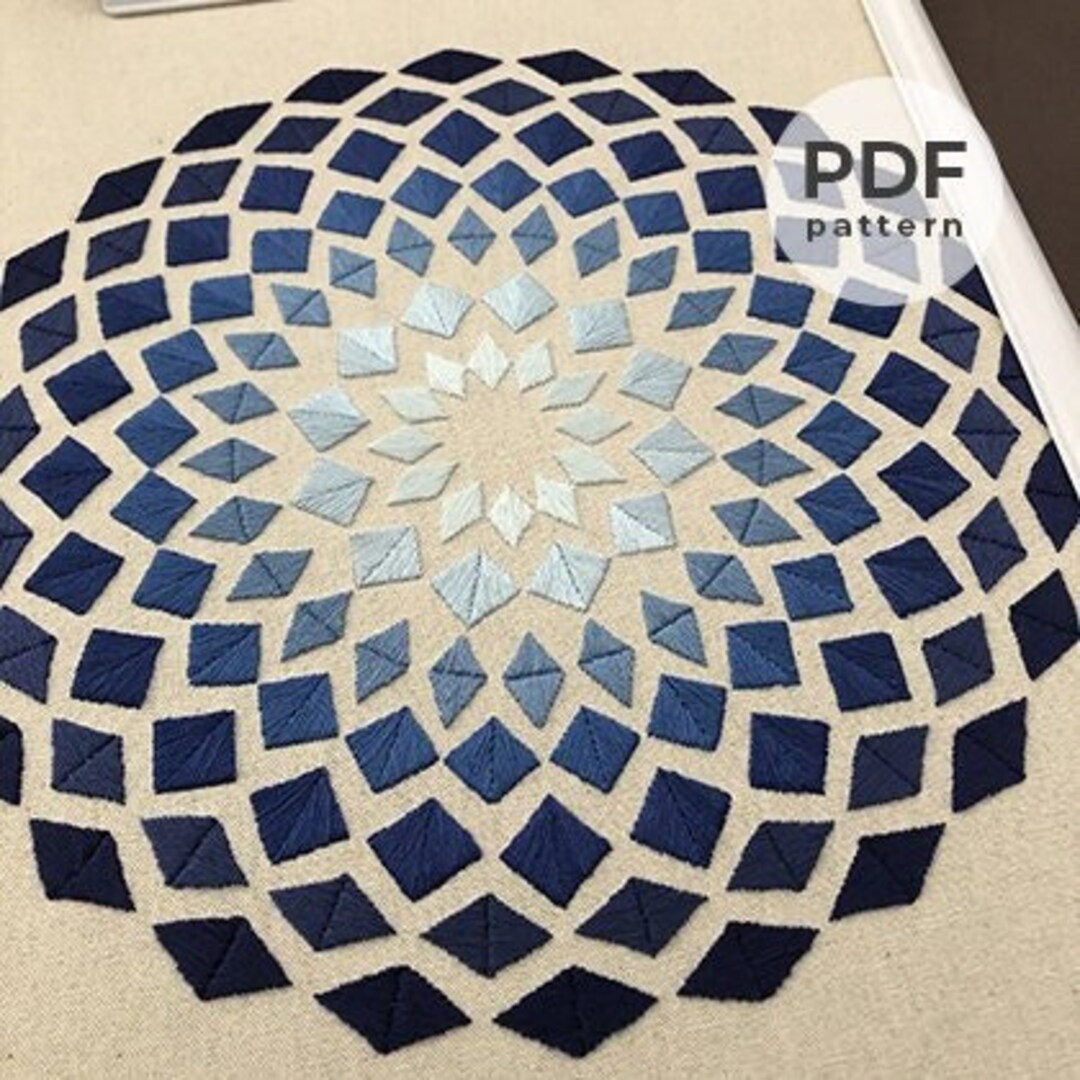 Shapes Embroidery Pattern - Etsy