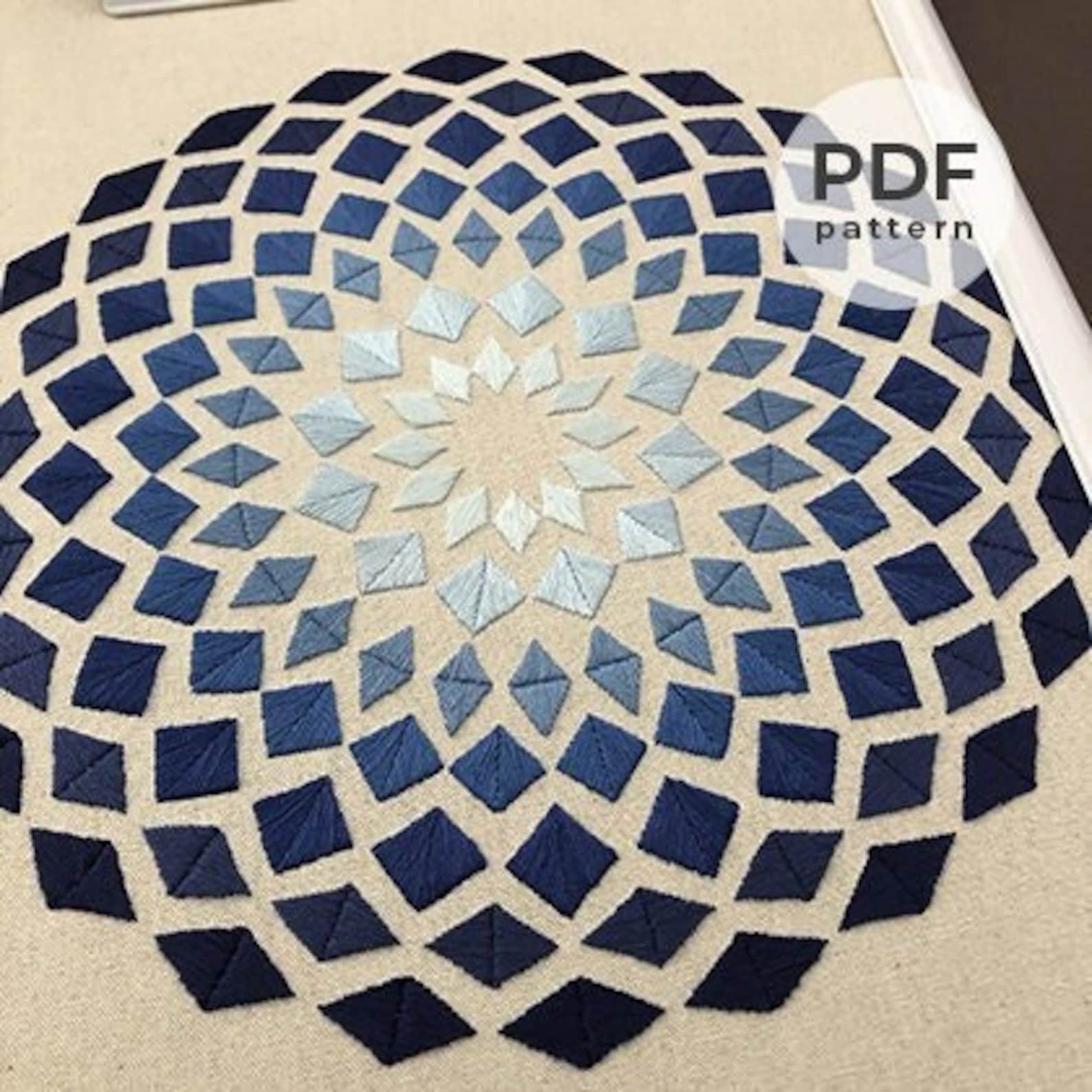 Shapes Embroidery Pattern - Etsy