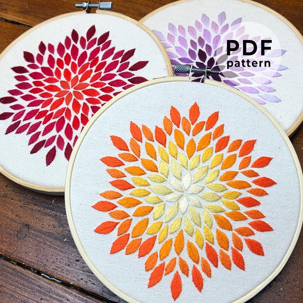 Geometric Embroidery - Etsy