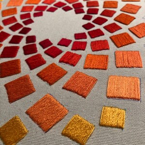 Square Embroidery Pattern - Etsy